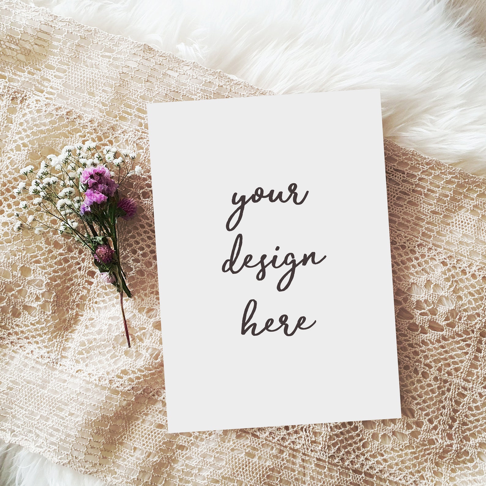 Artwork Mockup Boho Photo Frame Boho Mockup Paper Mockup | Etsy