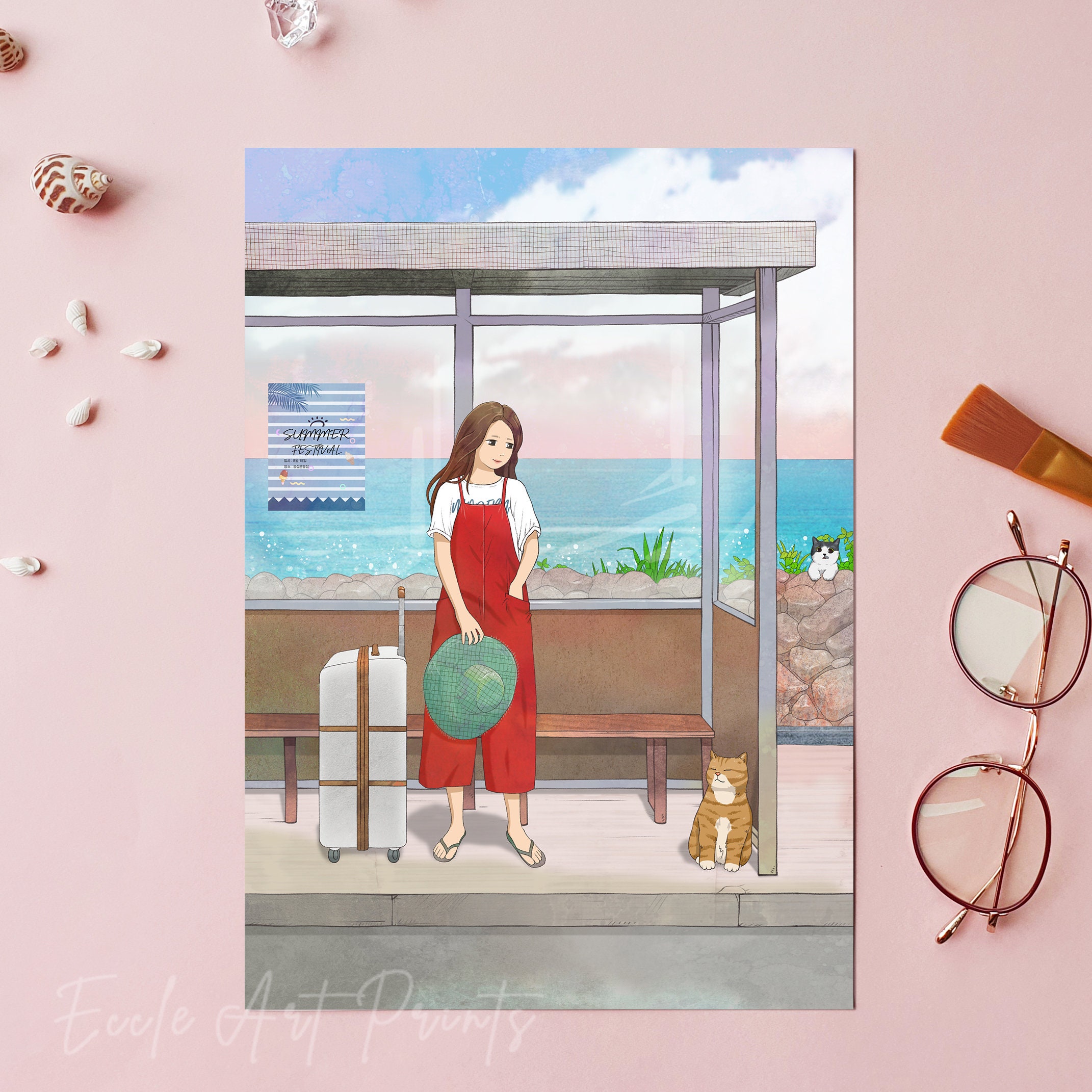 Summer Printable Art Summer Wall Decor Coastal Printable | Etsy