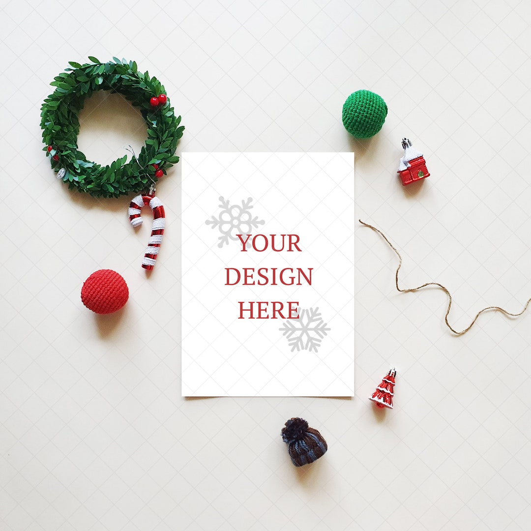 Christmas Poster Mockup, Holiday Mockup, Christmas Frame, Wall Art Mock ...