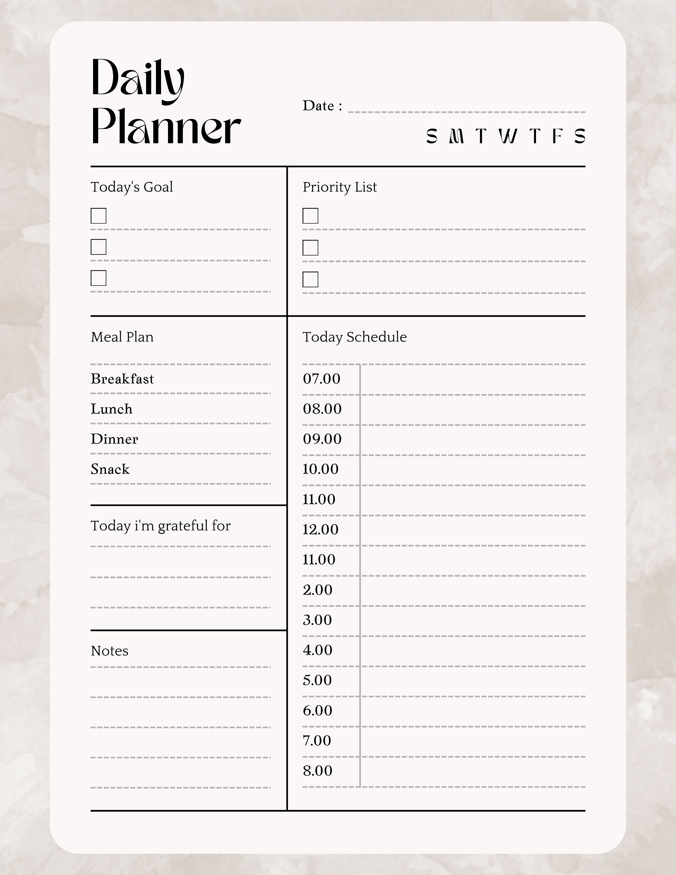 Daily Digital Planner, Goodnotes Planner, iPad Planner, Notability ...