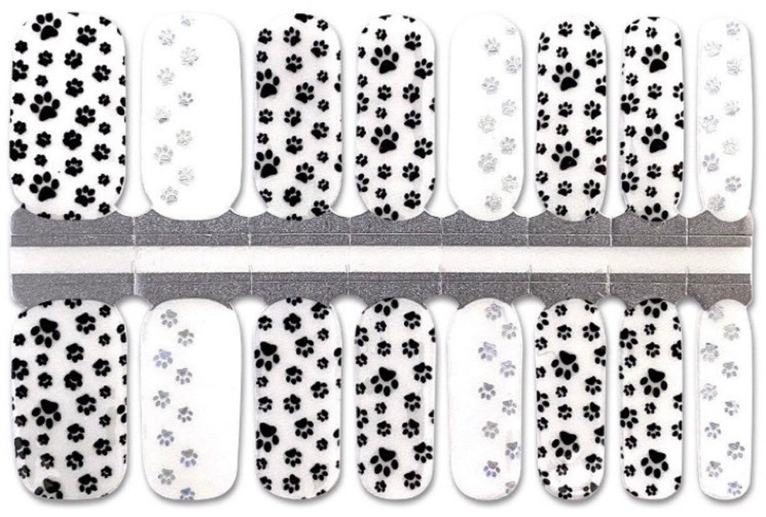 Paw Prints Transparent / Nail Wraps / Nail Strips - Etsy