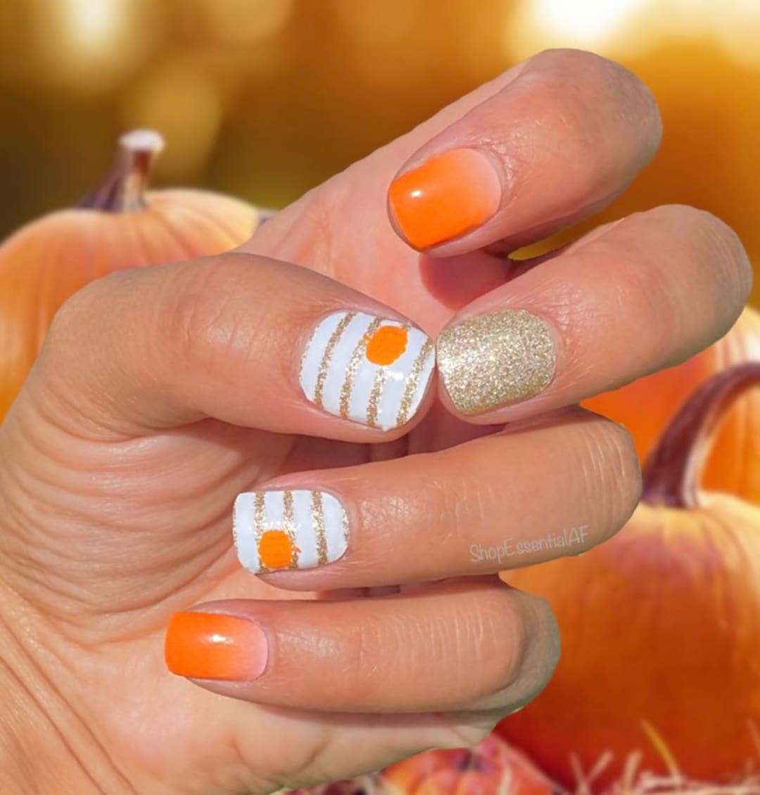 Pumpkin Patch Pickin / Nail Stickers, Nail Wraps, Nail Polish Strips ...
