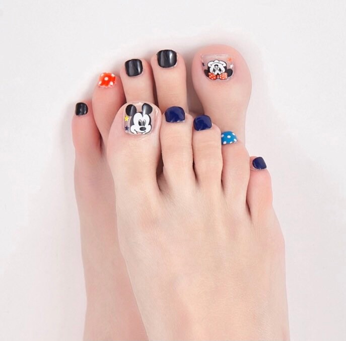 Mouse Toenails / Toenail Strips / Toenail Wraps | Etsy