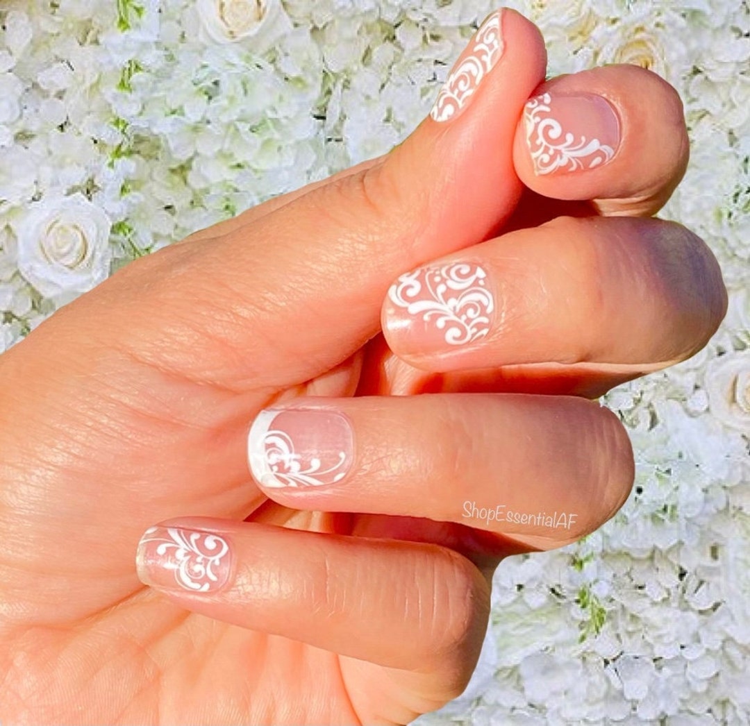 Wedding Bells, Wedding Nails, Bridal Nails, Bridal Nail Wraps, Wedding ...
