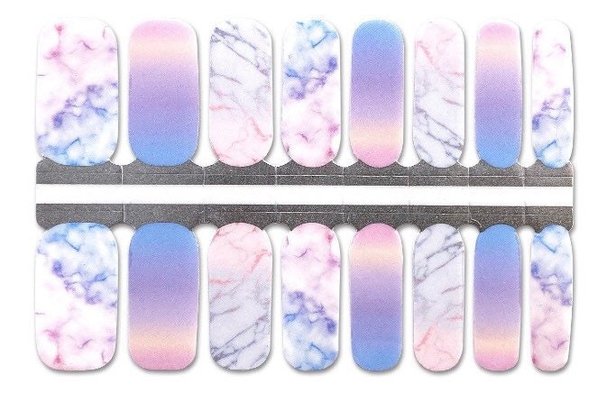 Pastel Marble / Nail Wraps / Nail Strips / Nail Stickers - Etsy