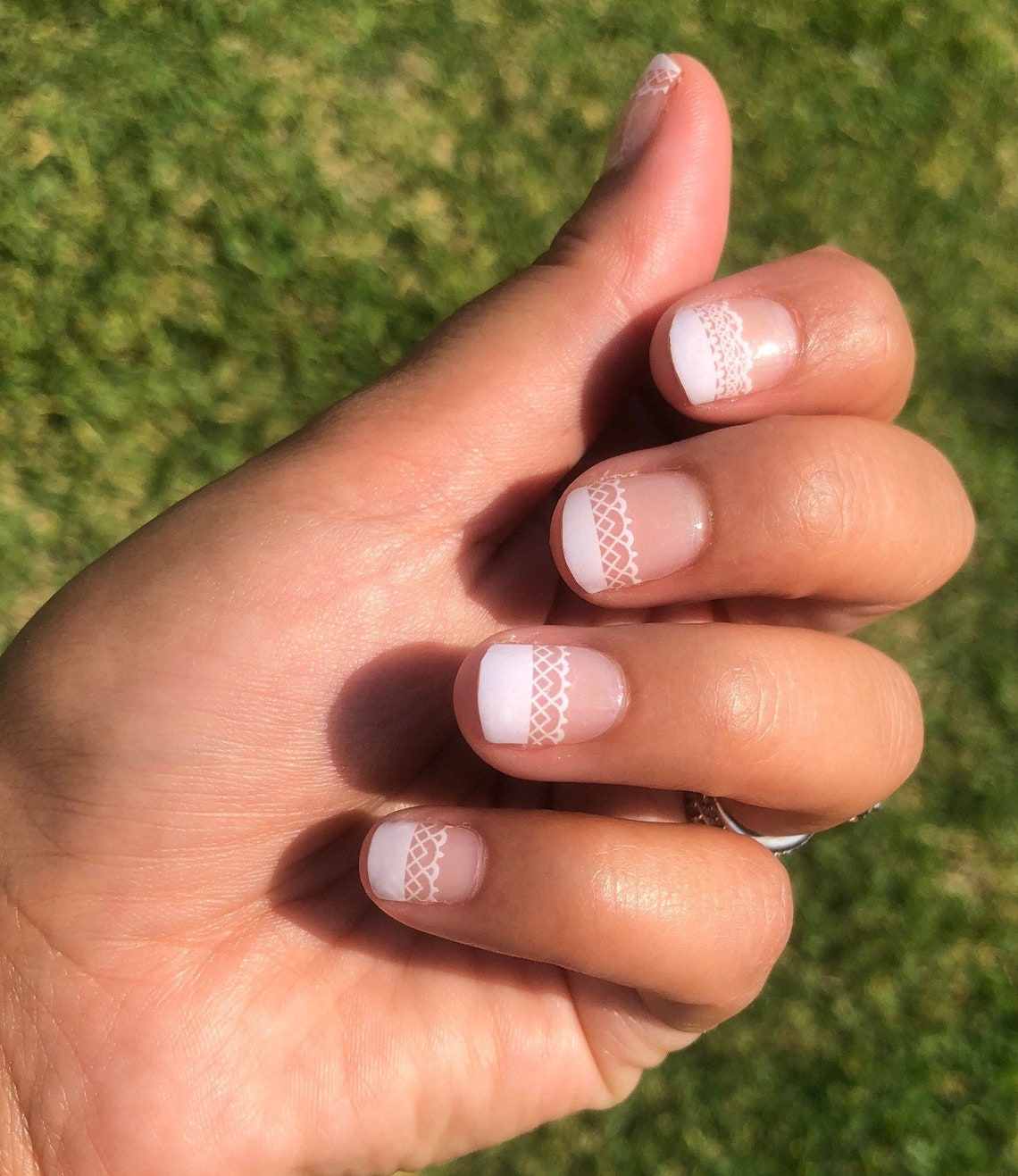 French Lace / Nail Wraps / Nail Strips - Etsy