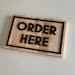 Order Here Pick up Here Rectangular Wooden Sign Sign Set - Etsy