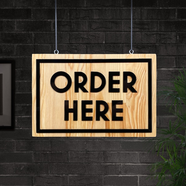 Hanging Order Here Acrylic Sign - Etsy