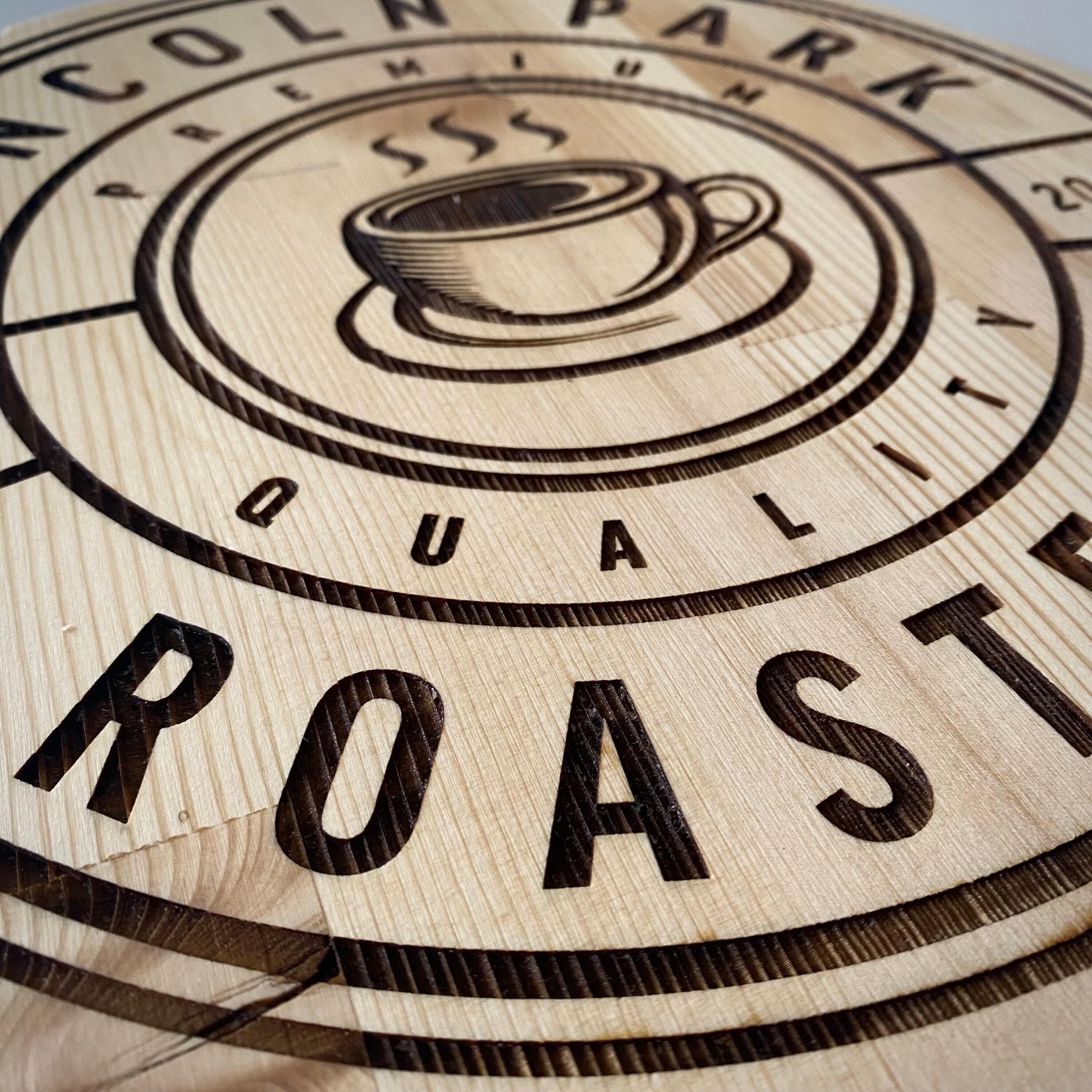 Customizable Coffee Sign | Custom Circular Wooden Coffee Sign - Etsy