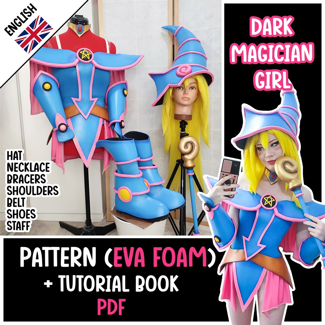 Dark Magician Girl Cosplay Foam Pattern + Tutorial Book (PDF) - Etsy