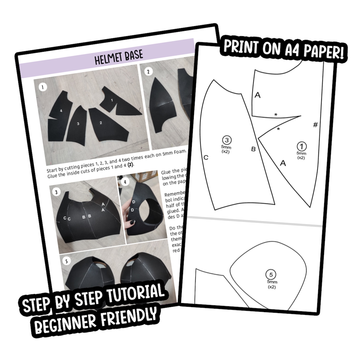 Lute Helmet Cosplay Foam Pattern Tutorial Book PDF - Etsy