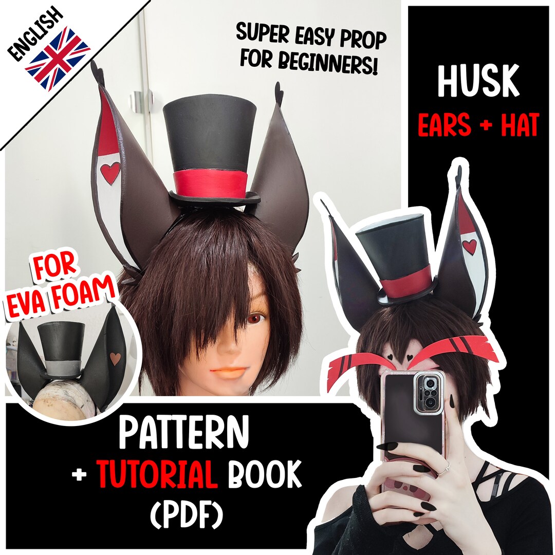 Husk Hat and Ears Cosplay Foam Pattern Tutorial Book PDF - Etsy