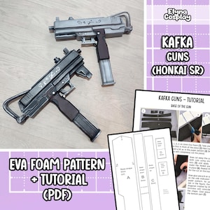 Kafka Honkaisr Guns - Cosplay EVA Foam Pattern: Printable PDF + PDF ...