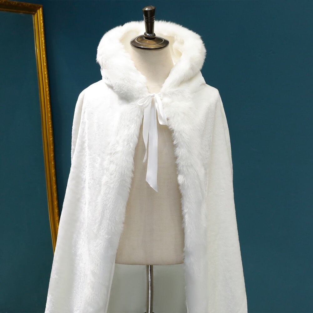 Next Day Ship Bridal Cape Hooded Cape Wedding Cape Hooded - Etsy