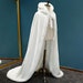 Next Day Ship, Bridal Cape, Hooded Cape, Wedding Cape, Hooded Cloak ...