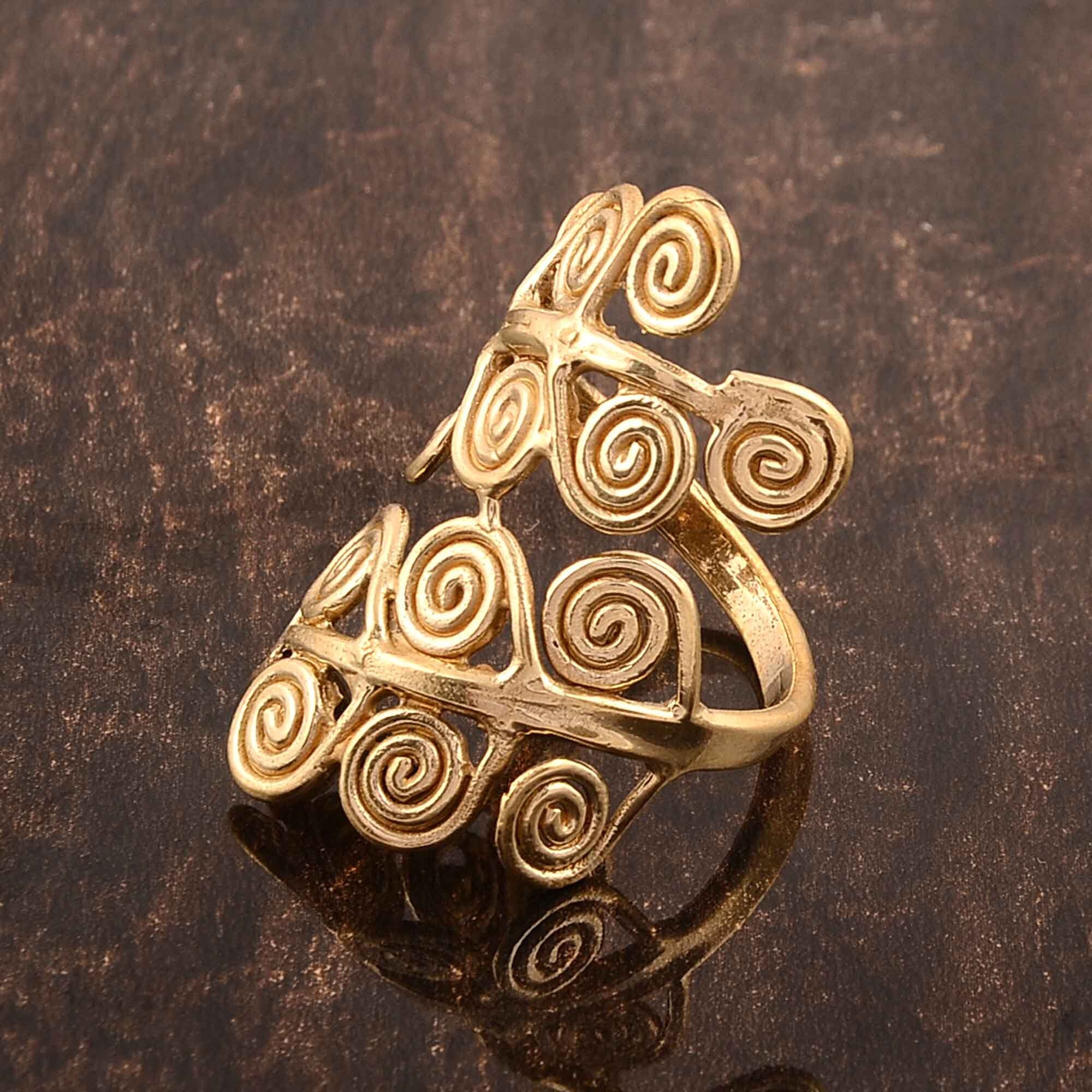 Filigree ring full finger ring ring for women ethnic ring | Etsy