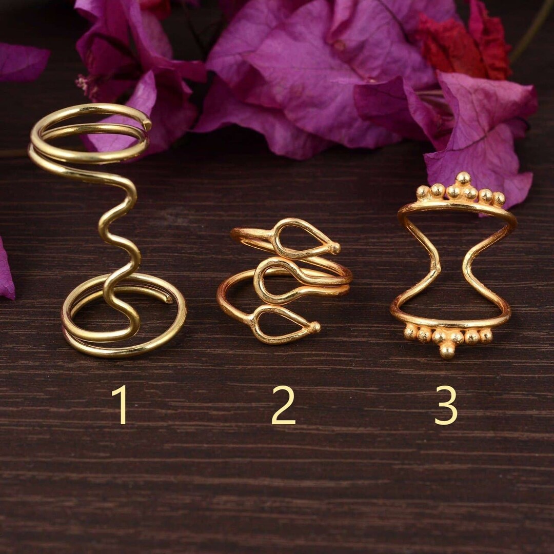 EDS Finger Splint Rings, 18k Gold Minimalist Rings, Adjustable Rings ...