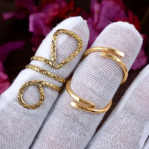 Gold Arthritis Rings, Swan Neck Rings, Trigger Finger Rings, Arthritis ...