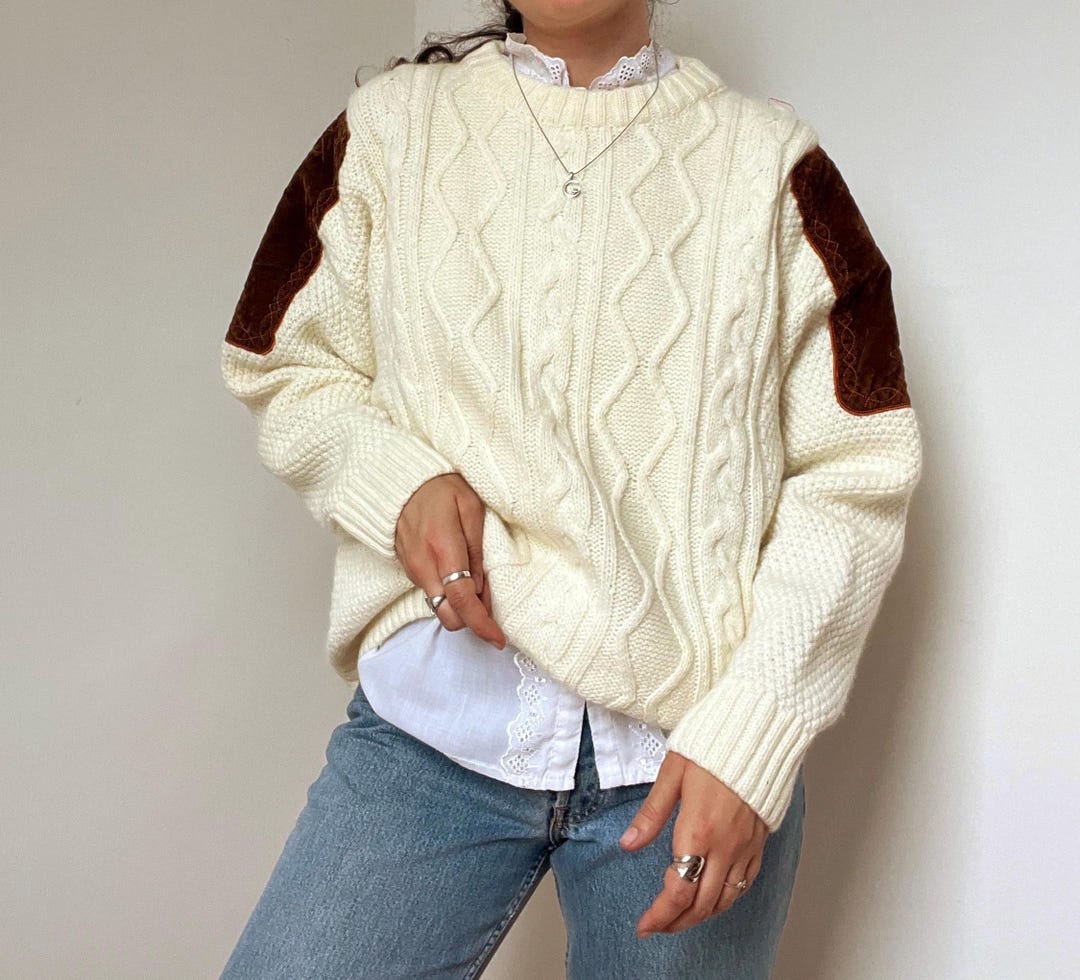 Vintage Italian Wool Fisherman Sweater – Size Medium - Made in Italy ...