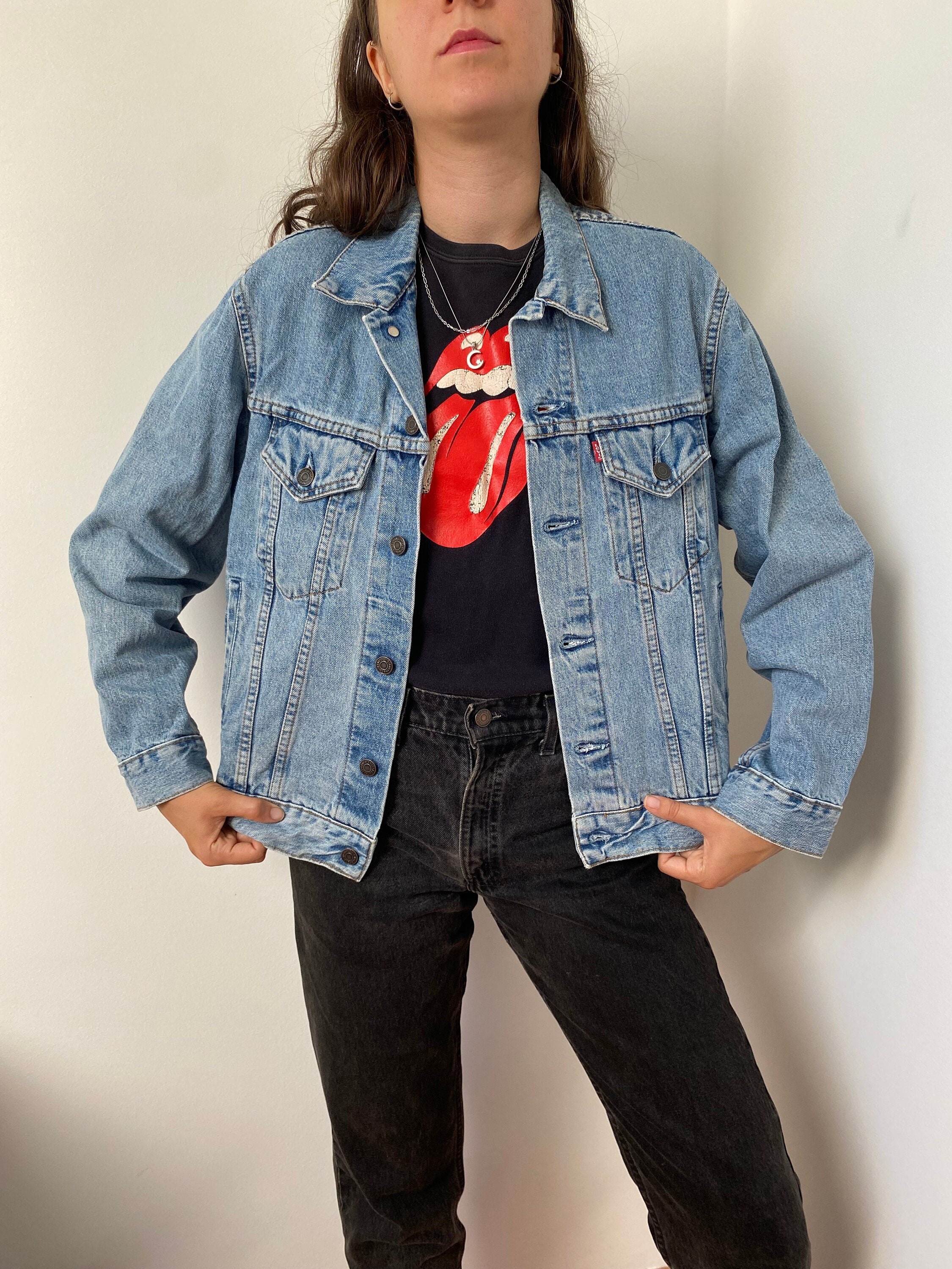 Vintage Levis Denim Trucker Jacket for Women / Size XS-S Vintage Levis Denim Trucker Jacket for Women / Size XS-S