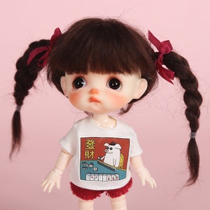 OB11 Wig 1/8 1:8 BJD Mohair Wig / Mohair Wig for BJD OB11 / Custom OB11 ...