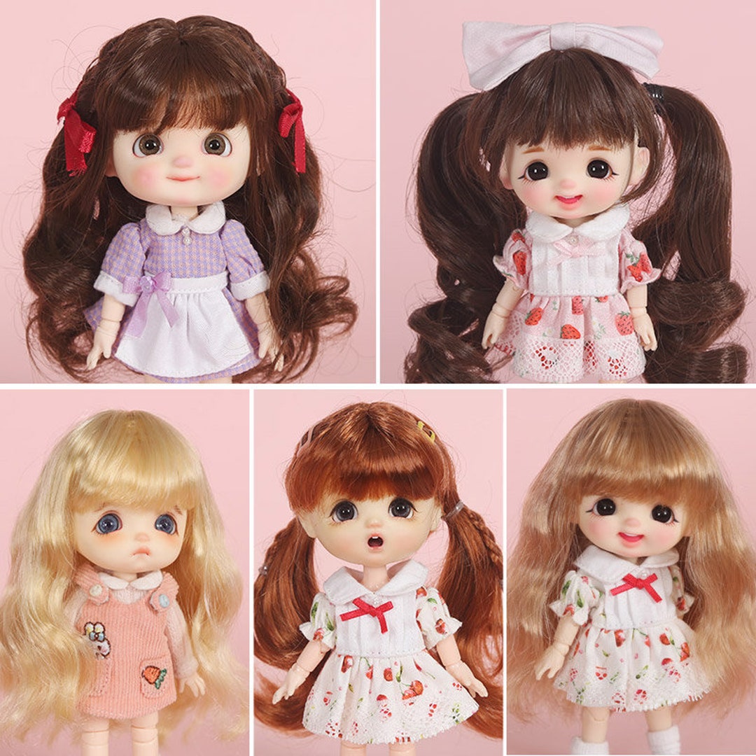 OB11 Wig 1/8 1:8 BJD Mohair Wig / Mohair Wig for BJD OB11 / Custom OB11 ...