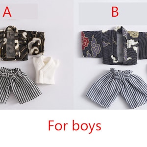 Obitsu11 Doll Clothes Japanese Kimono Set for OB11,1/12 BJD SD Doll ...