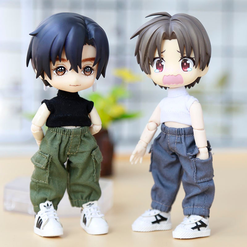 Cute Obitsu11 Clothes Ob11 Dolls T-shirt 1/12 BJD Short Sleeve T-shirt ...
