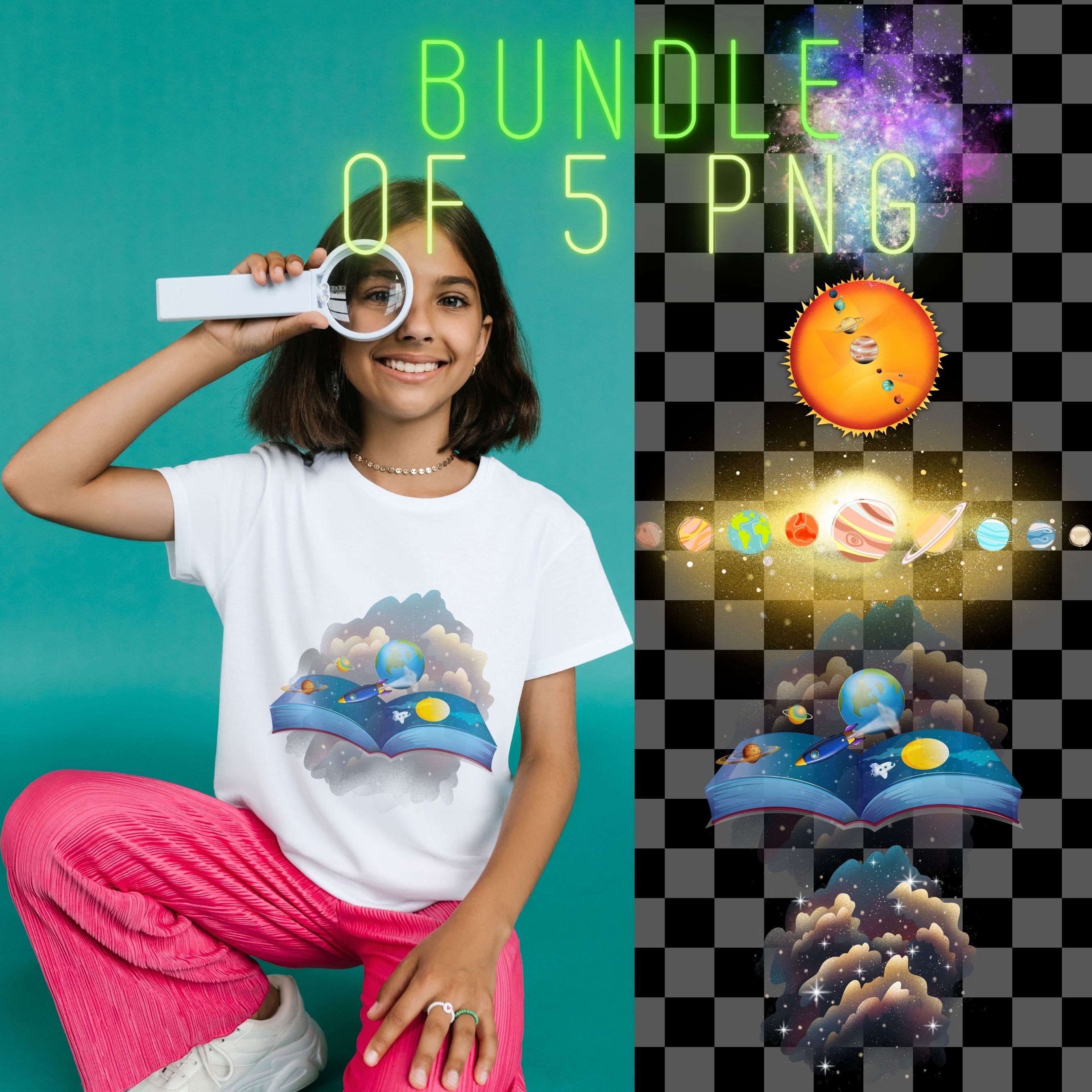 Solar System Nebulae PNG Bundle of 5 X 300 Dpi PNG Files - Etsy