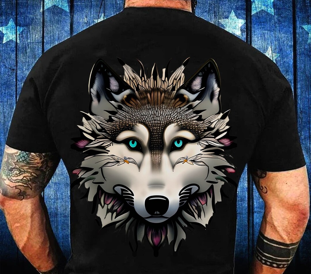Wolf Spirit Print 300 DPI PNG Design, Sublimation Design, Sublimation ...