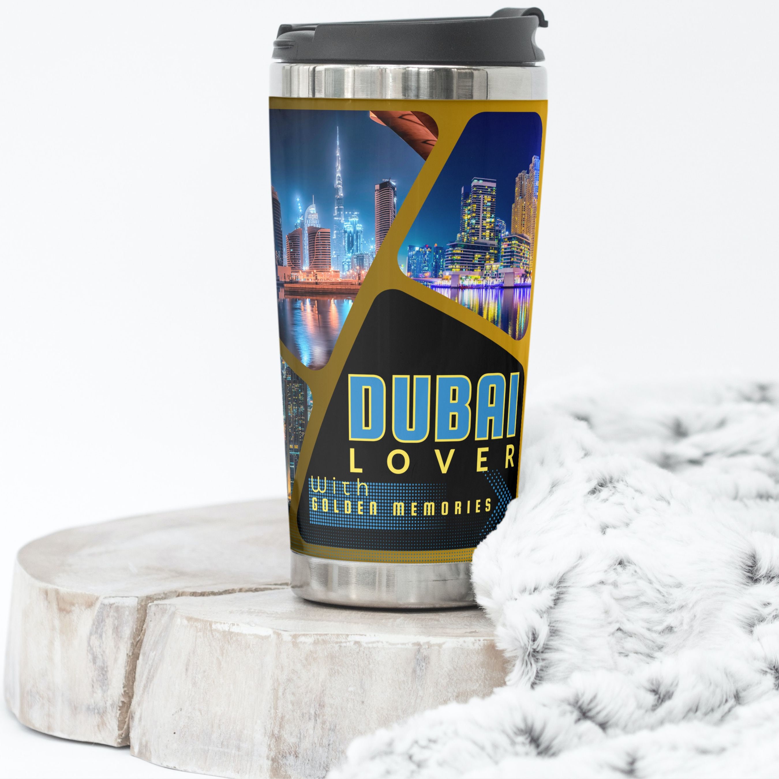 Dubai City Views Tumbler Wrap, 20oz Sublimation Design PNG Straight ...