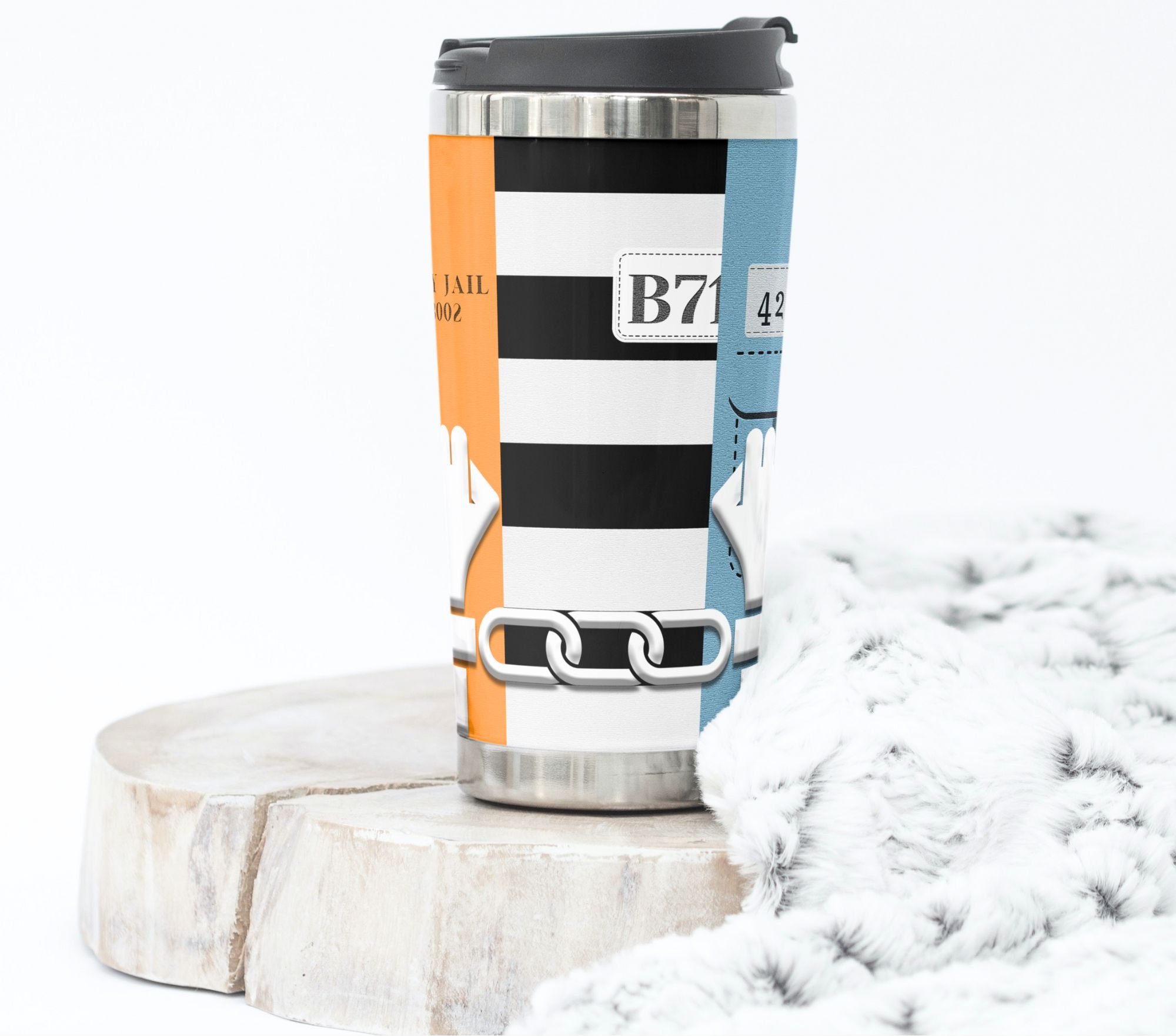 Inmate, Prisoner Tumbler Wrap 20oz Skinny Tumbler Wrap Sublimation ...
