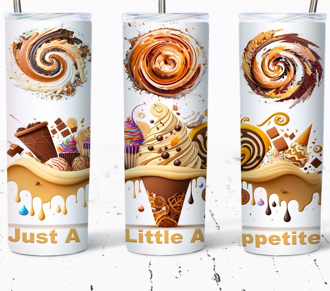 Sweet Temptations Tumbler Wrap 300dpi PNG Print 20oz Skinny Tumbler ...