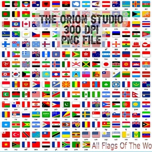 All Flags of the World Transparent Background PNG, Sublimation Design ...
