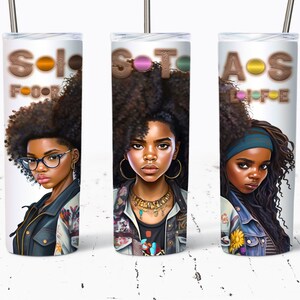 Sistas for Life Tumbler Wrap, 20oz Skinny Tumbler Taper Template 20oz ...