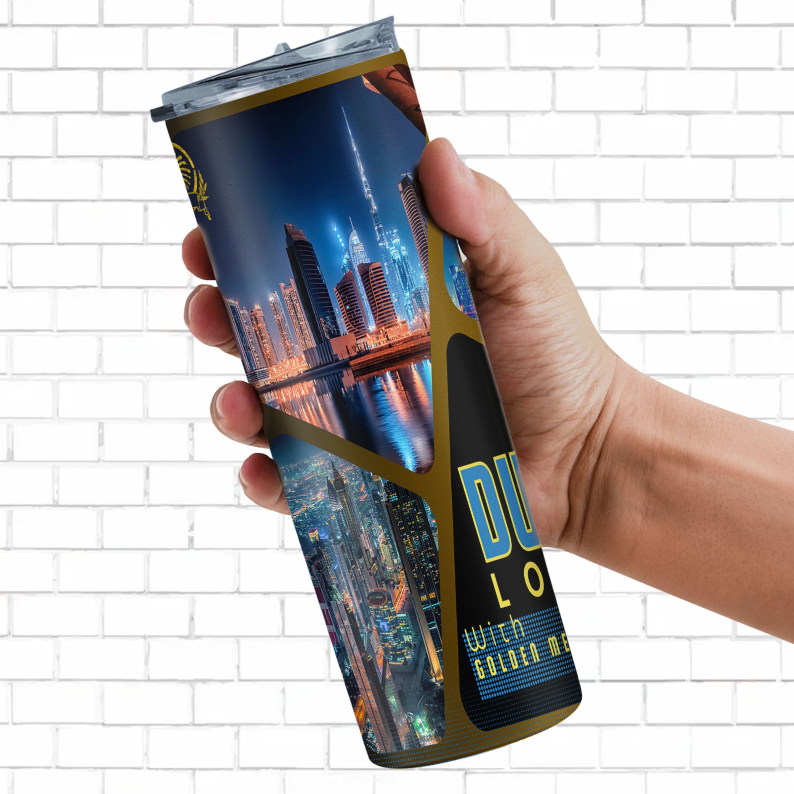 Dubai City Views Tumbler Wrap, 20oz Sublimation Design PNG Straight ...