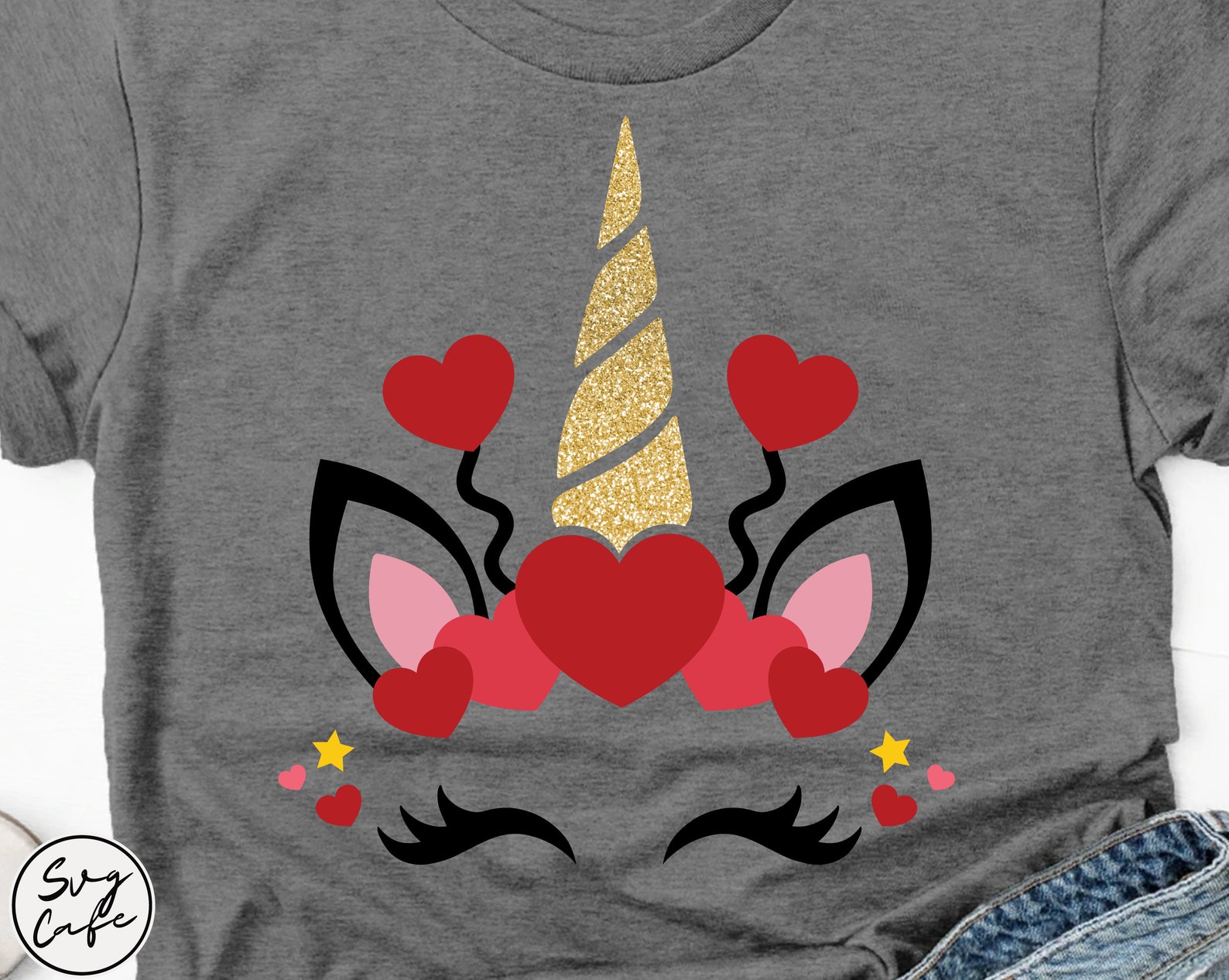 Love Unicorn Svg Valentine Svg Heart Svg Cutfile for Cricut - Etsy