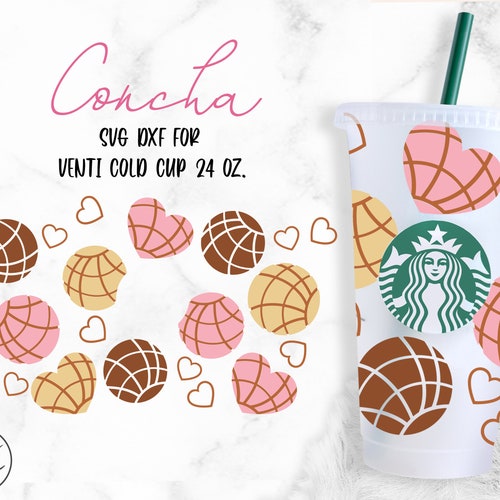 Concha Svg Mexican Sweet Bread Svg for Venti Cold Cup 24 Oz. - Etsy