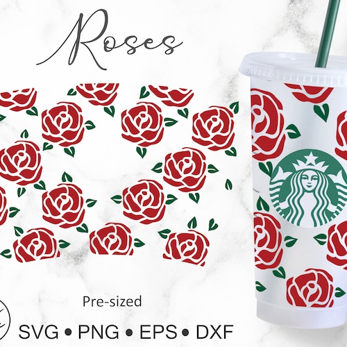 Personalized Starbucks Coffee Cup Label Files Svg Png Dxf. - Etsy