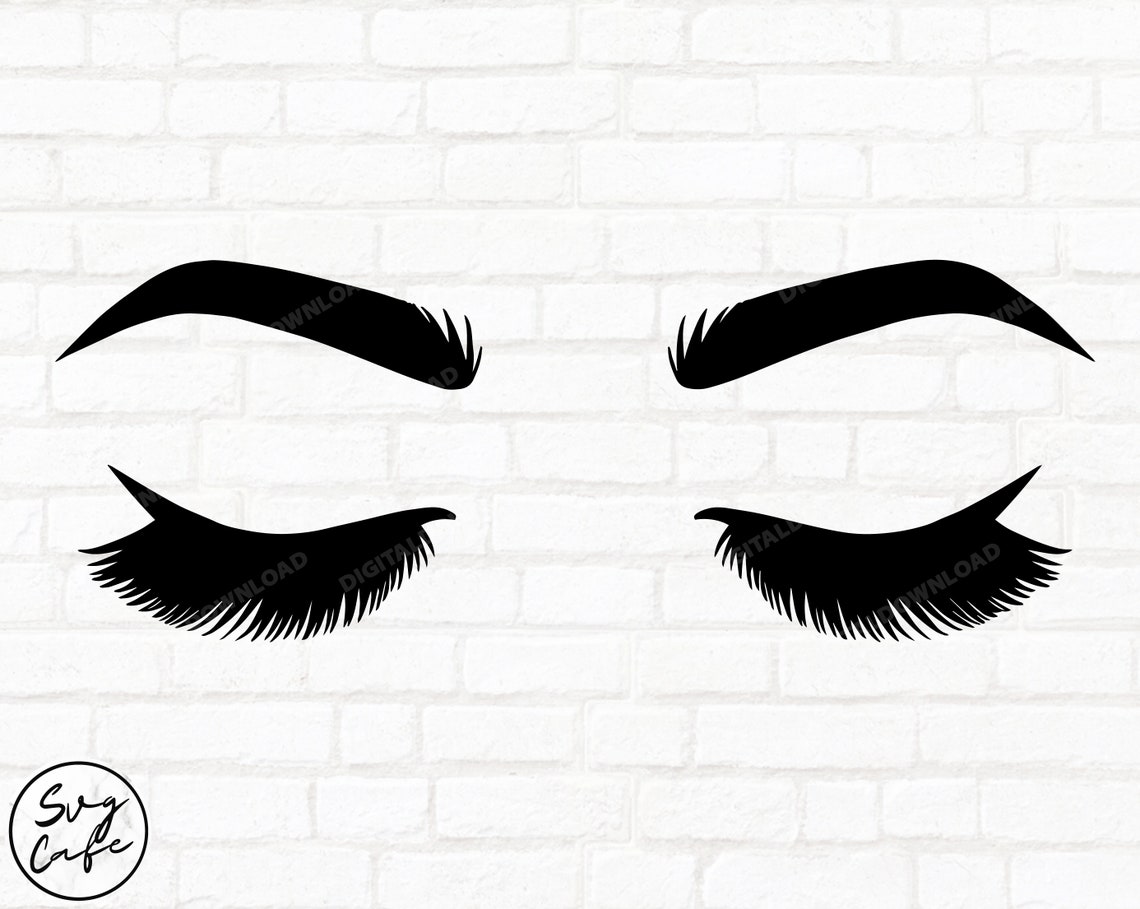 Eyelashes Svg, Eyebrows Svg, Face Svg, Woman Svg, Gorgeous Svg, Eyes ...