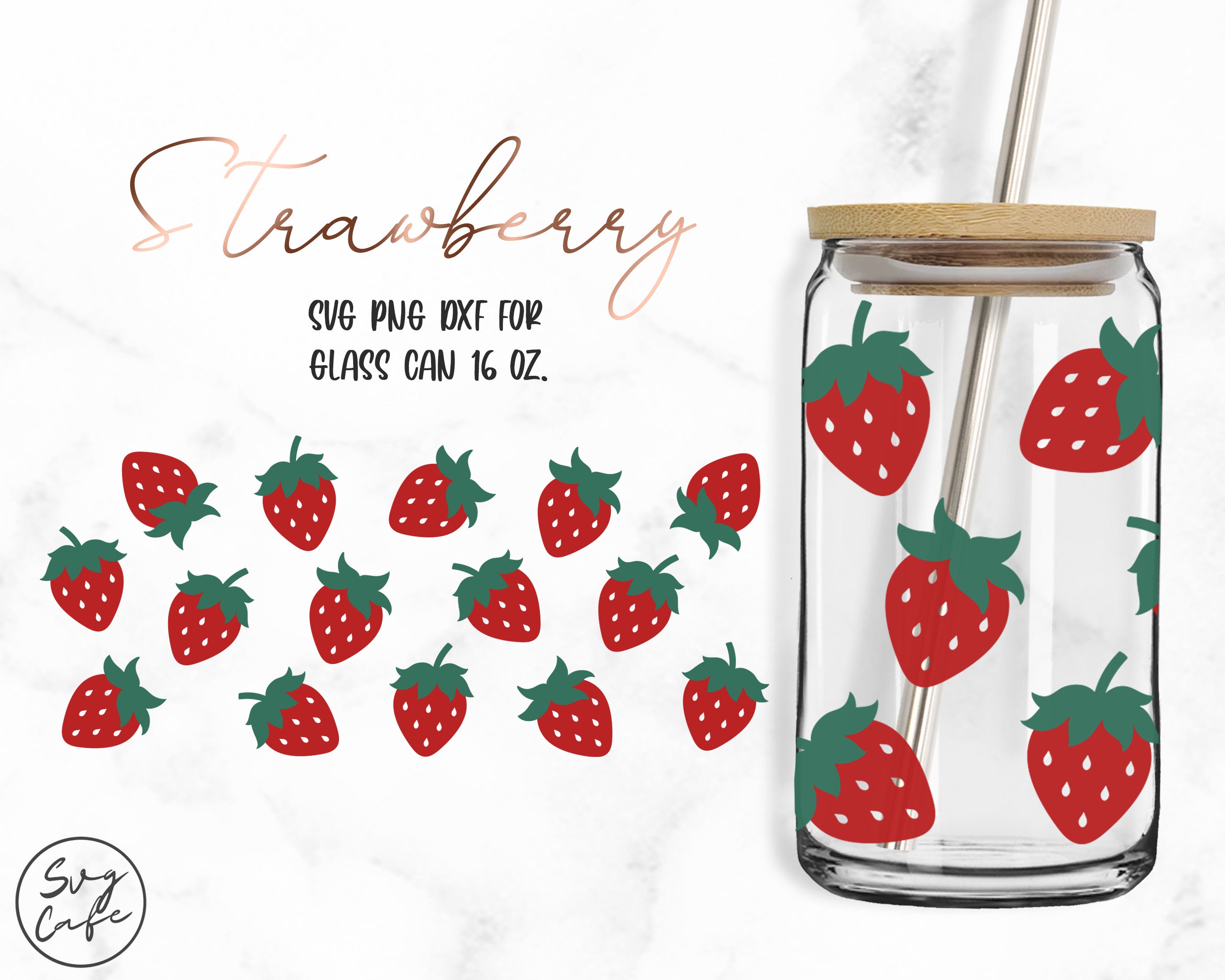 Fresa 16oz Libbey Glass Can Cutfile Svg Dxf Png Archivos | Etsy España