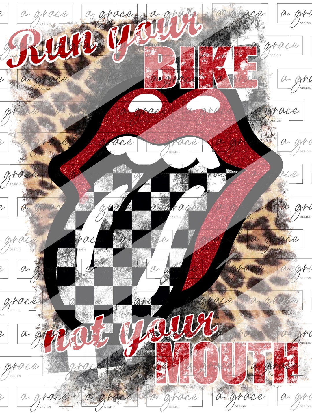 Run Your Bike Not Your Mouth - Etsy