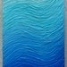 Textured Blue Wave Art Original 3D Hand Painted Deep Ocean Wall Decor ...