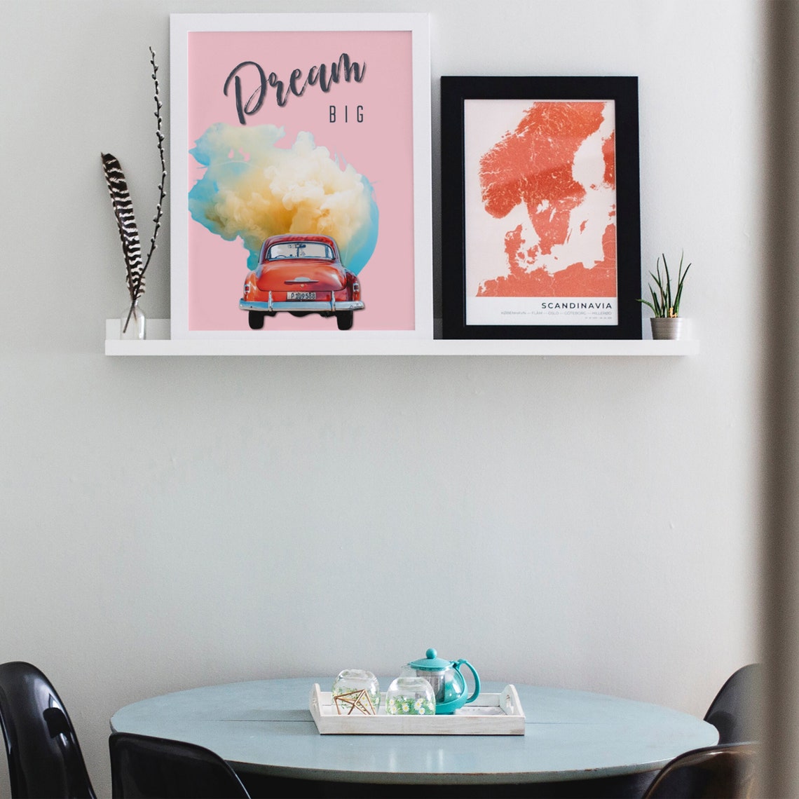 Car Collage Digital Art Print, Instant Download Wall Art, Large Wall ...