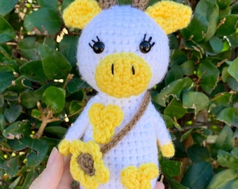 Crochet Cow Sunflower - Etsy