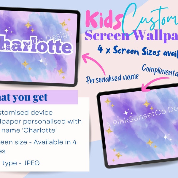 Personalized Name Wallpaper - Etsy