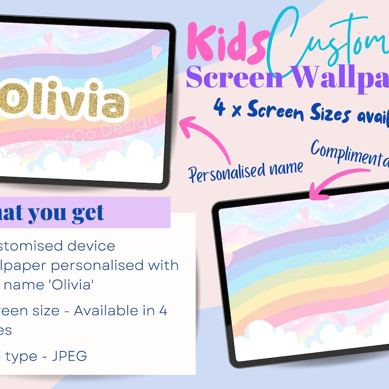 Personalized Name Wallpaper - Etsy