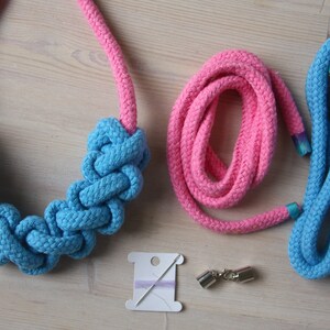 Macrame Necklace Kit - Craft Kit - Macrame Kit- Lazy Millipede Necklace ...