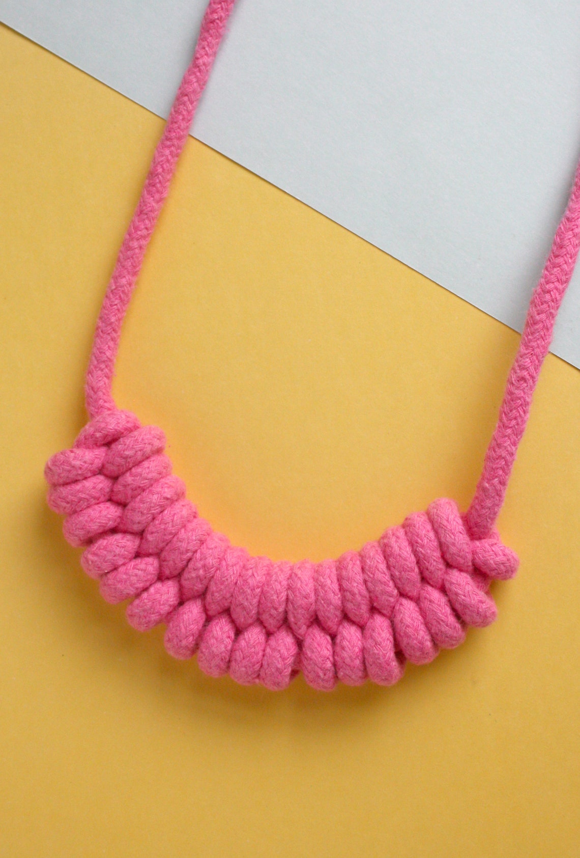 Macrame Necklace Kit Craft Kit for Adults DIY Rope Necklace Kit - Etsy