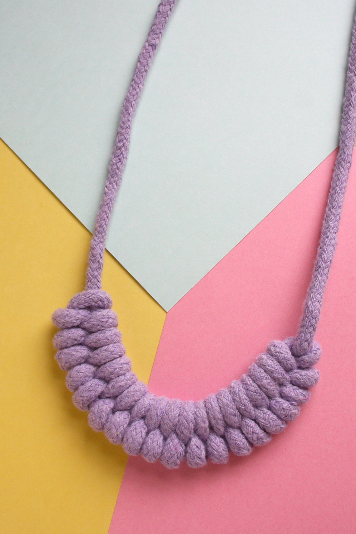 Macrame Necklace Kit Craft Kit for Adults DIY Rope Necklace Kit - Etsy